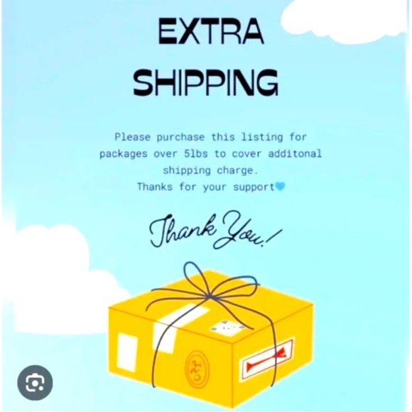 Other | Extra Shipping Label Over 5lbs | Poshmark